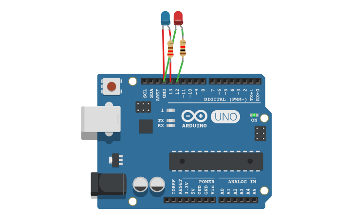 Circuit Design Arduino Examples Blink Tinkercad