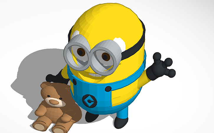 3D design cute minion - Tinkercad