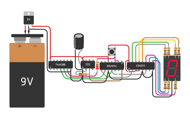 Circuit design Brief 555 Dec. Counter with reset (no protoboard ...