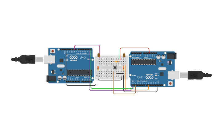 Circuit design RX-TX2 | Tinkercad
