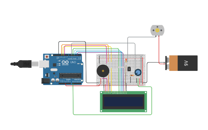 Circuit design Water Pressure Monitor - Tinkercad