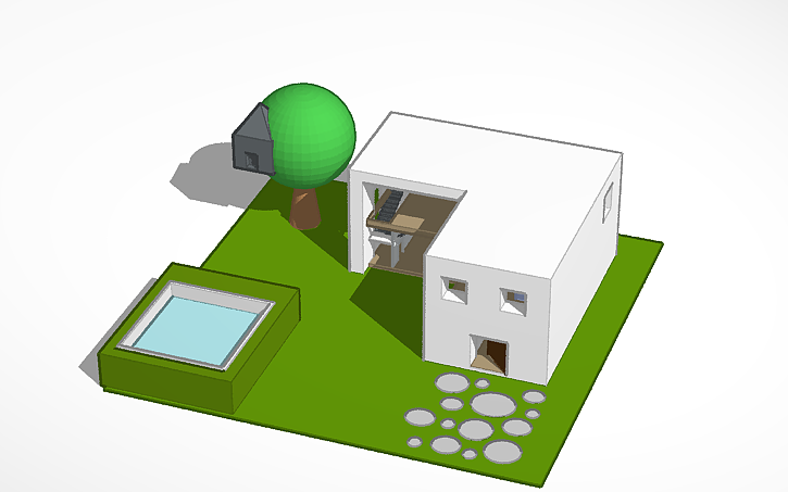 3D design house model - Tinkercad