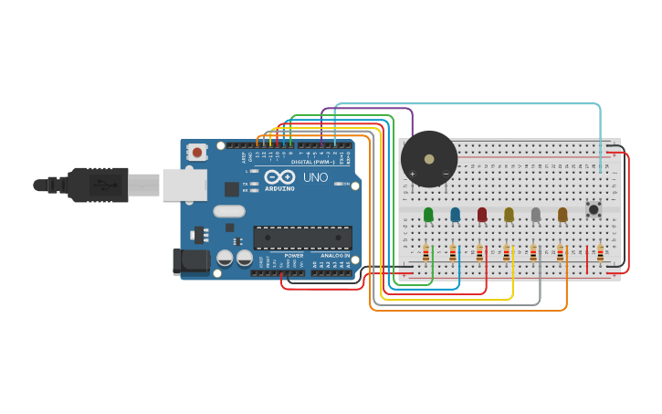 Circuit design COMP 1045 - LAB 7 - Level 3 - Tinkercad