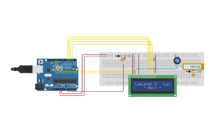 Circuit design Ardunio 3 - Tinkercad