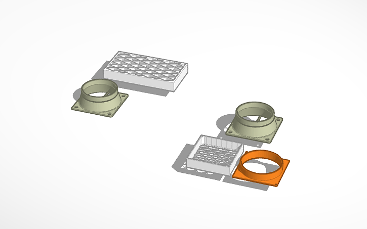 3D design Paint Booth Filter - Tinkercad