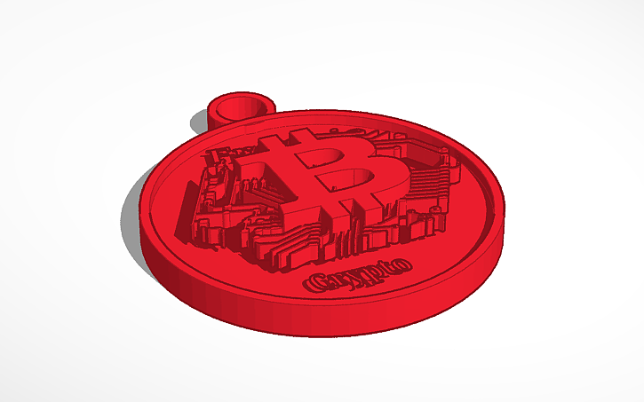 3D design Crypto-Keychain | Tinkercad