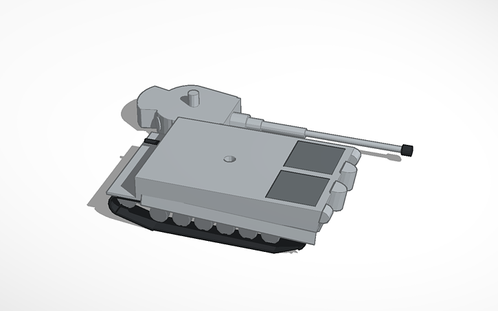 3D design Tiger 1 Tank (Working Turret) - Tinkercad