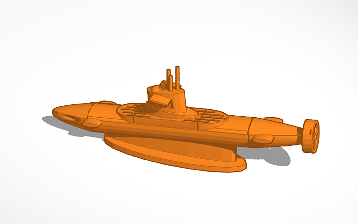 3D design Submarine - Tinkercad