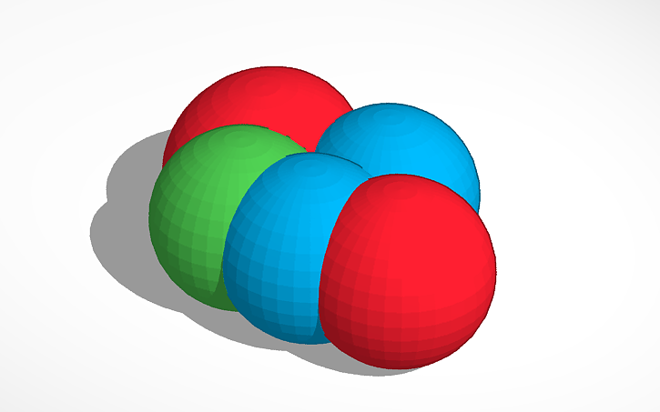 3D design Family friendly atoms - Tinkercad