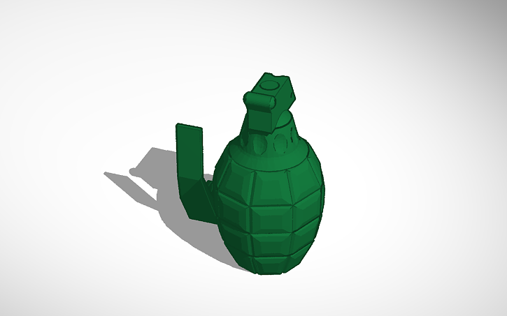 3D design grenade - Tinkercad