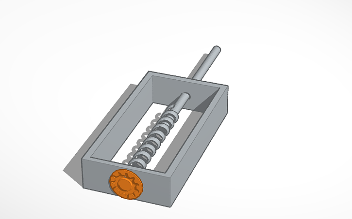 3D design Spring lock - Tinkercad