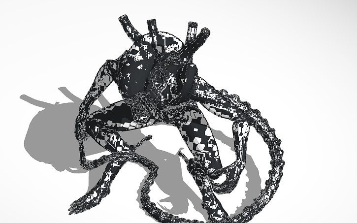 3D design Soldier alien - Tinkercad