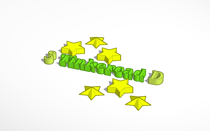 3D design Text | Tinkercad