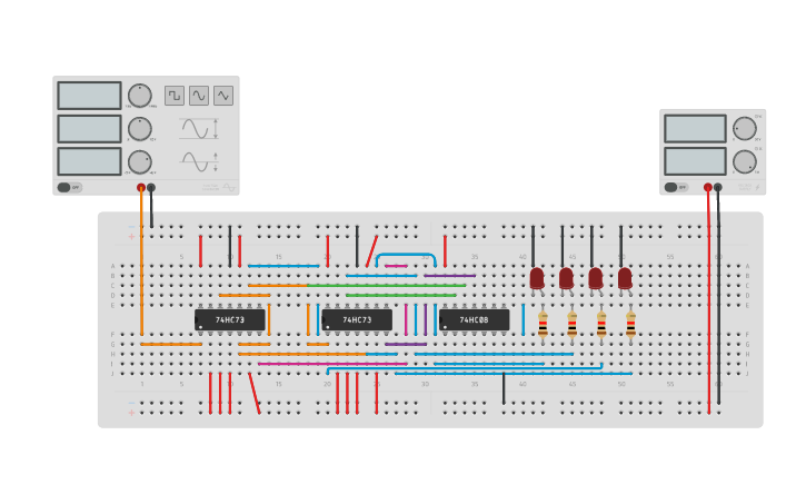 Circuit design Copy of 2004144-BCD_UP_Cntr | Tinkercad