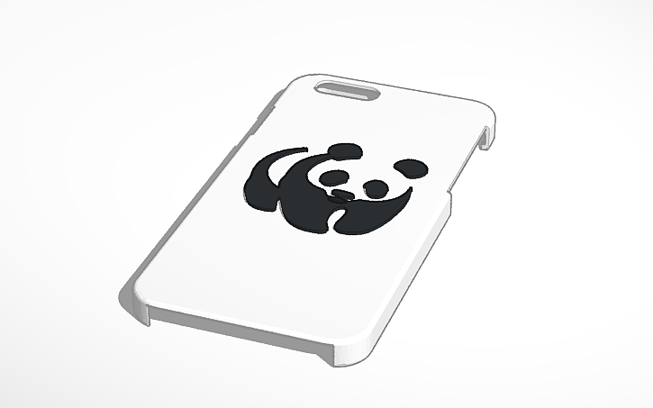 3D design Panda People's Phonecase - Tinkercad