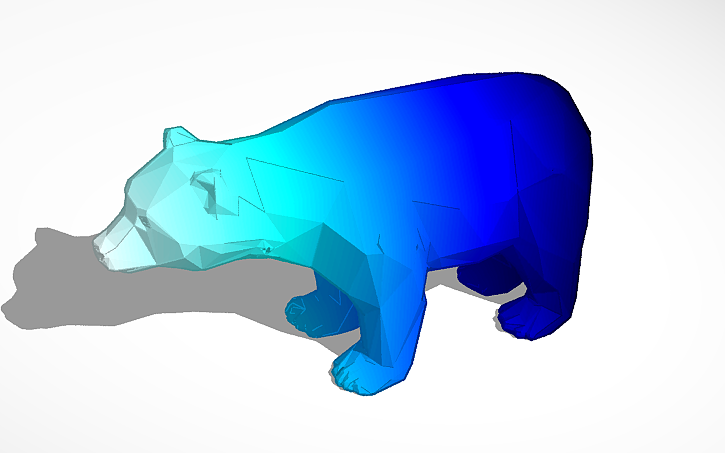 3D design Gradient Bear - Tinkercad