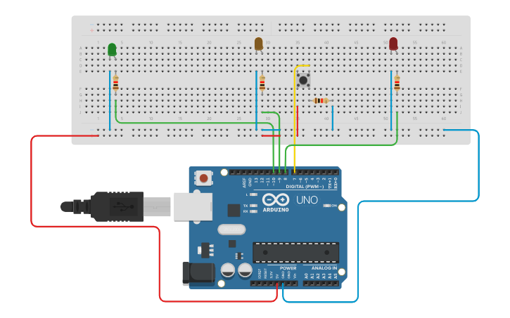 Circuit design tp1 - Tinkercad