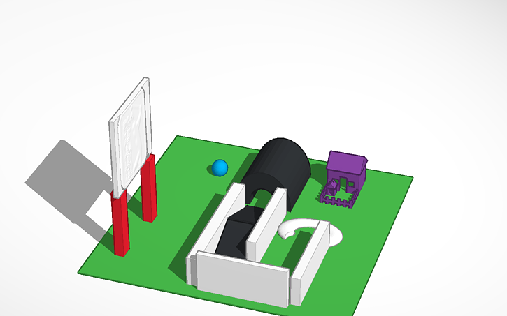 3D design Mini Golf Course - Tinkercad