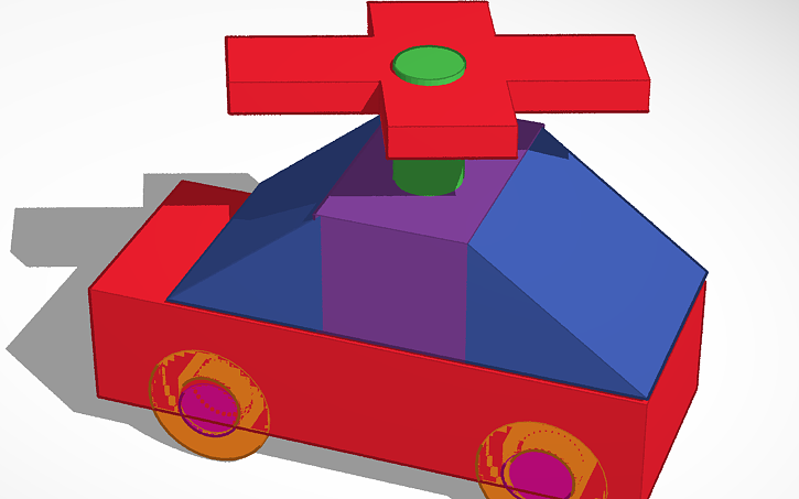 3D design Flying car | Tinkercad