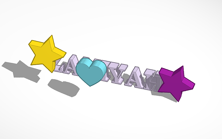 3d Design A Name Tinkercad