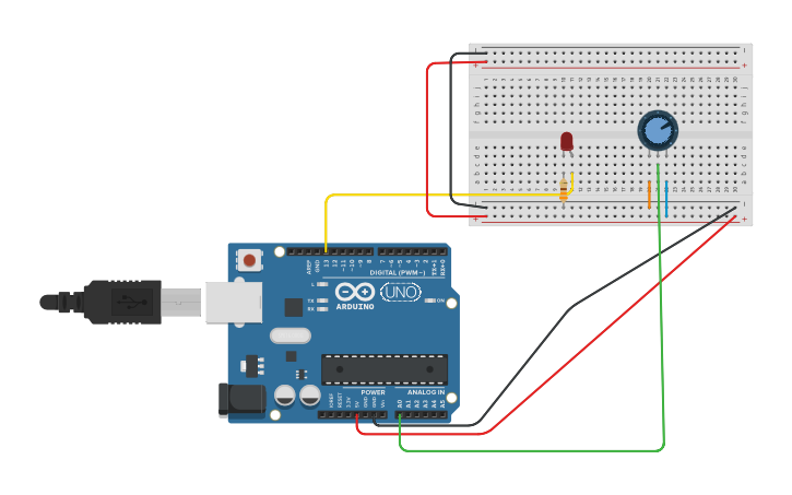Circuit design Ejercicio 2 - Tinkercad