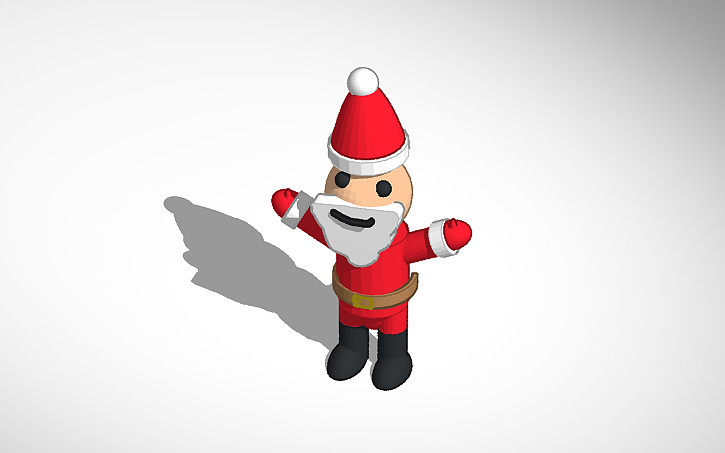 3D design Santa - Tinkercad