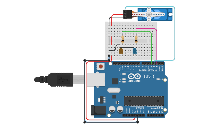 Circuit design Monitor serial - ISA | Tinkercad