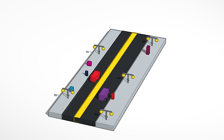 3D design Road 2 - Tinkercad