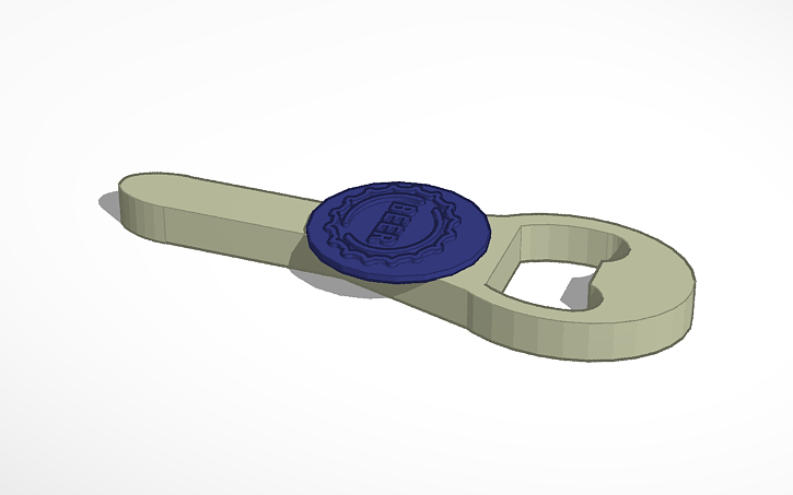 3D design bottle opener | Tinkercad