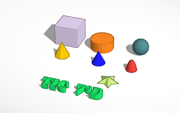 3D design FORMAS GEOMETRICAS - Tinkercad