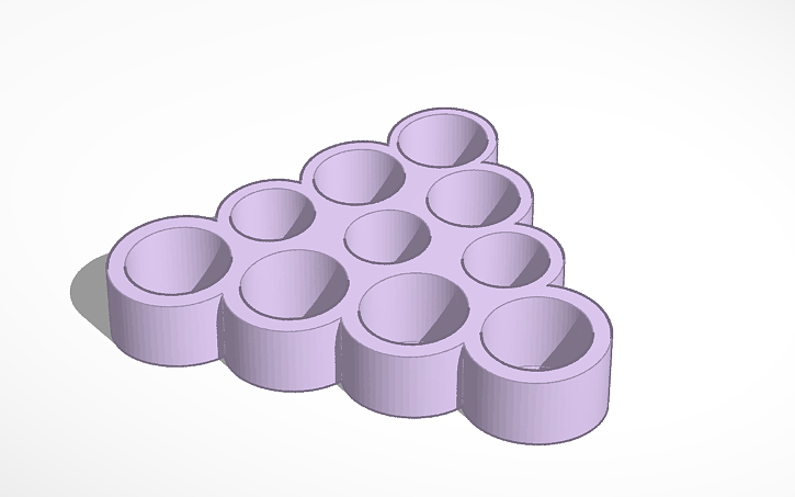 3D design Essential Oil Holder 4x 29mm + 3x 26mm + 3x 23mm | Tinkercad
