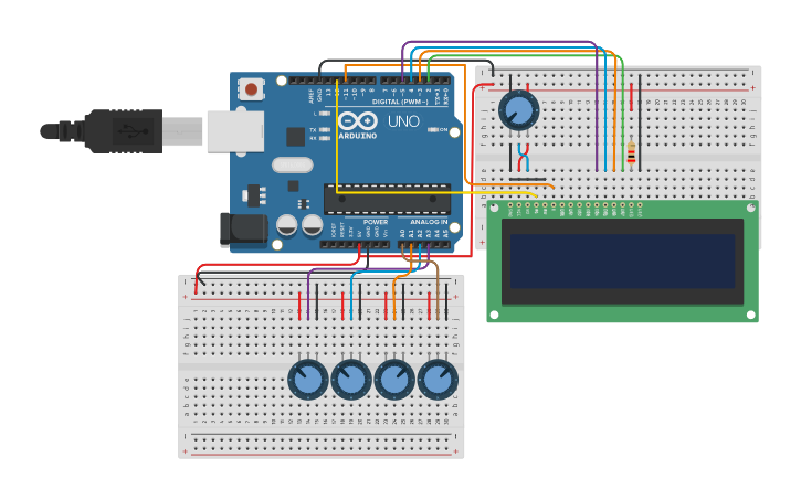 Circuit design Copy of Microcontroller Exam 2 LC - Tinkercad