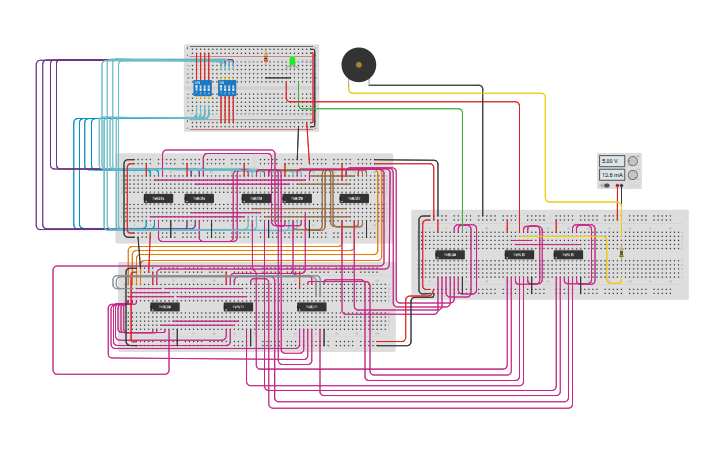 Circuit Design 4 Bit Comparator Tinkercad