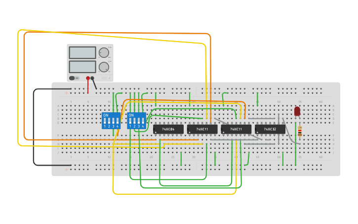 Circuit Design Multiplexer Tinkercad