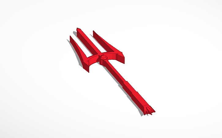 3D design trident | Tinkercad