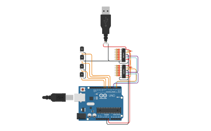 Circuit design Cube Led DIM.4 - Tinkercad