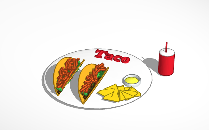 3D design best taco ever - Tinkercad