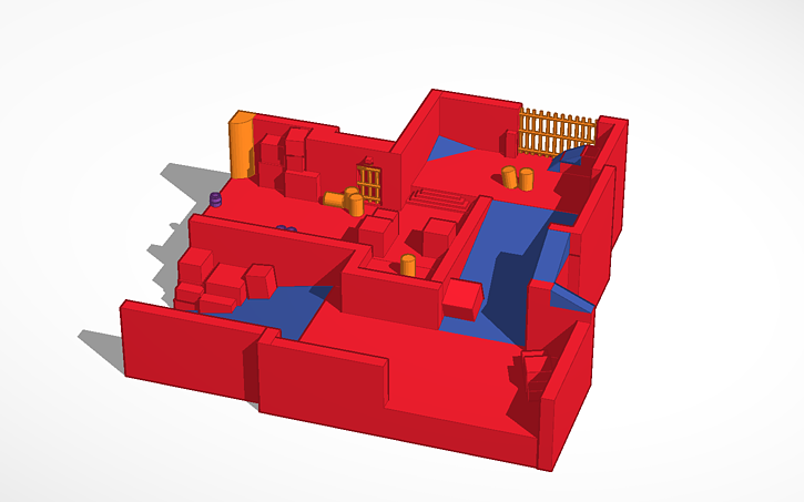 3D design Dust 2 A Site - Tinkercad