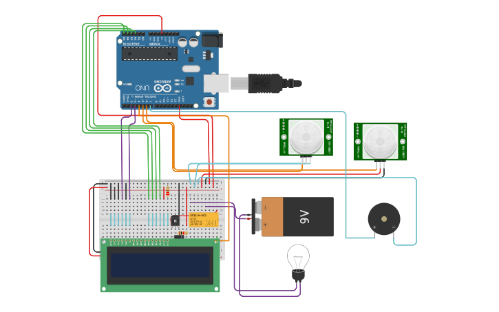 Circuit design Trabajo en clases - Tinkercad