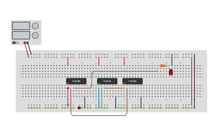 Circuit design Lecture 2 example: logic circuit | Tinkercad