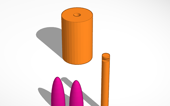 3D design Kids Rolling Pin - Tinkercad