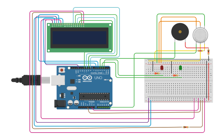 Circuit design Hafiz | Tinkercad
