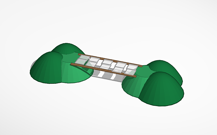 3D design Squid Games Glass Bridge - Tinkercad