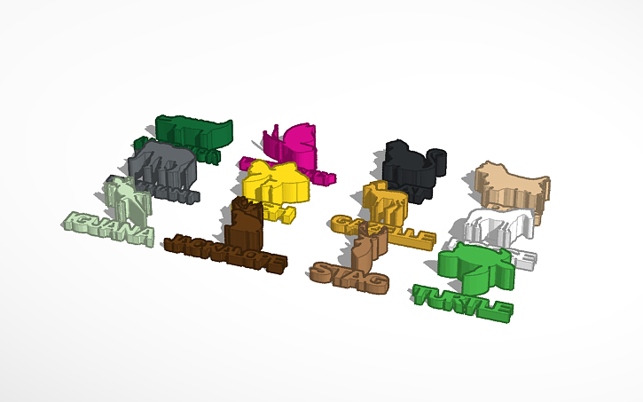 3D design Animals | Tinkercad