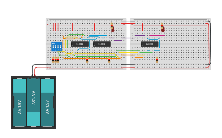 Circuit design T1_Simulacion - Tinkercad