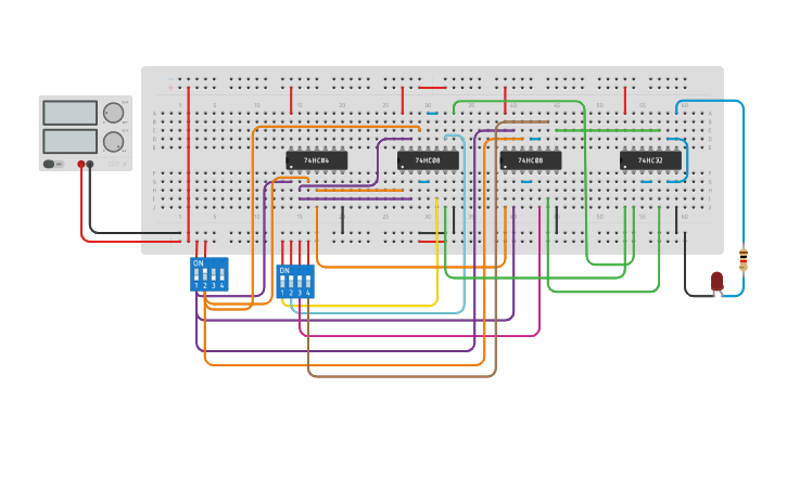 Circuit Design Multiplexer Tinkercad