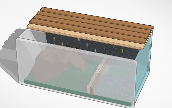 3D design Fish tank - Tinkercad