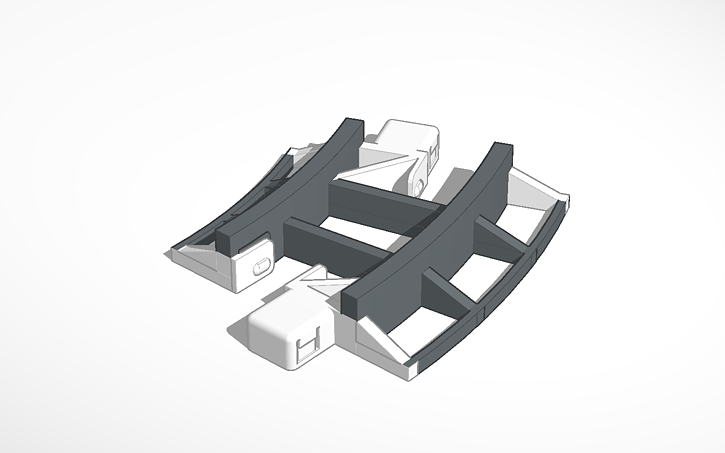 3D design GeoTrax® 22.5° curve 6" radius v3.01 - Tinkercad