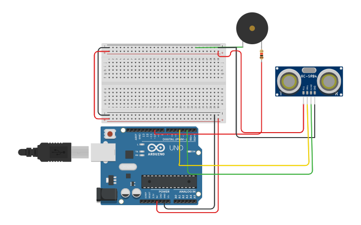 Circuit design Intece - “Sensor Para a Câmera de Ré”. | Tinkercad