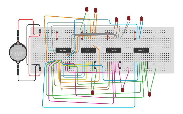 Circuit design DeCoder - Tinkercad